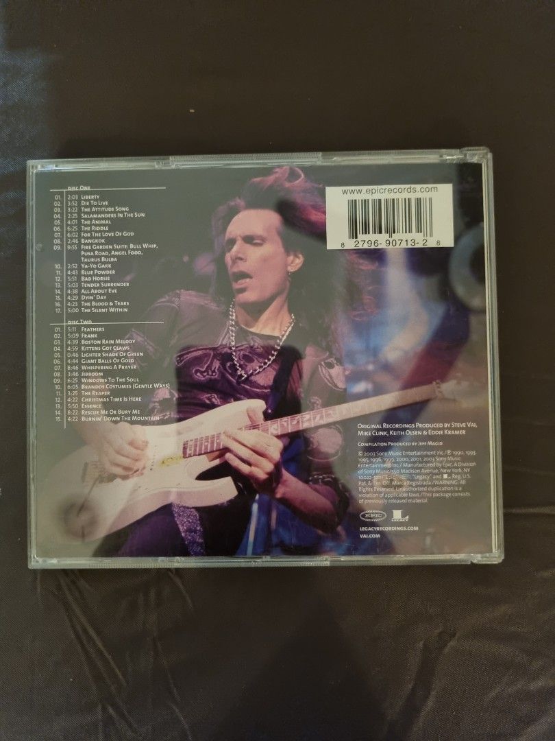 CD Steve Vai Anthology 2CD, Hobbies & Toys, Music & Media, CDs & DVDs ...