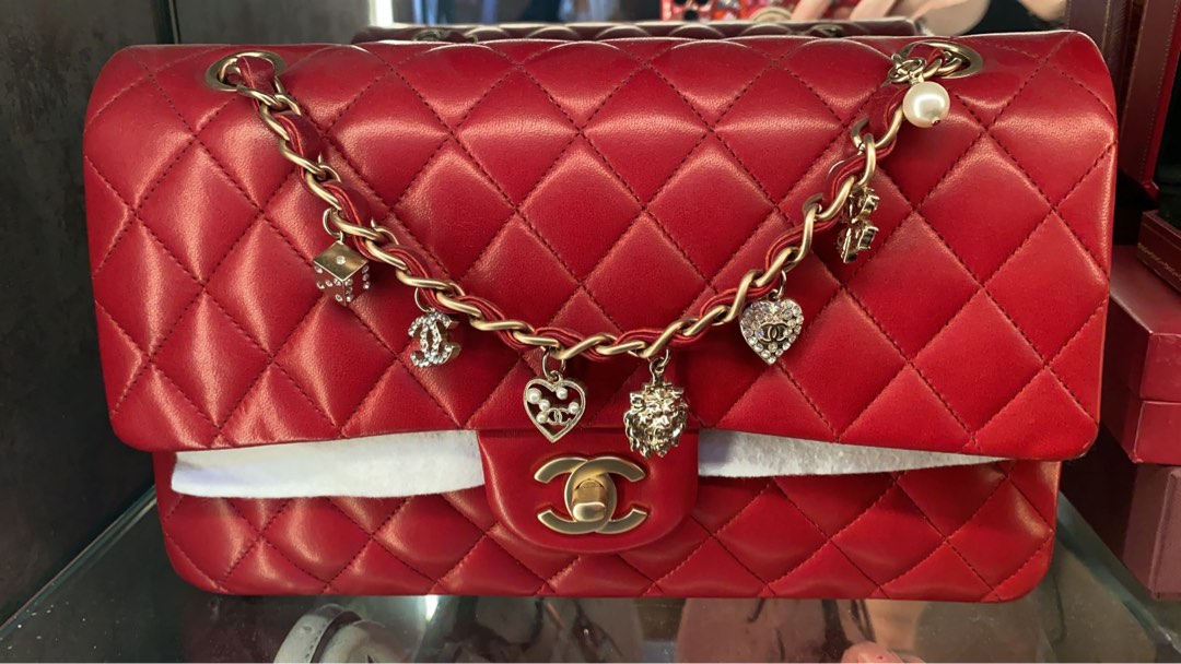 Chanel Flap (S) with Singapore MBS charms, Luxury, Bags & Wallets on ...