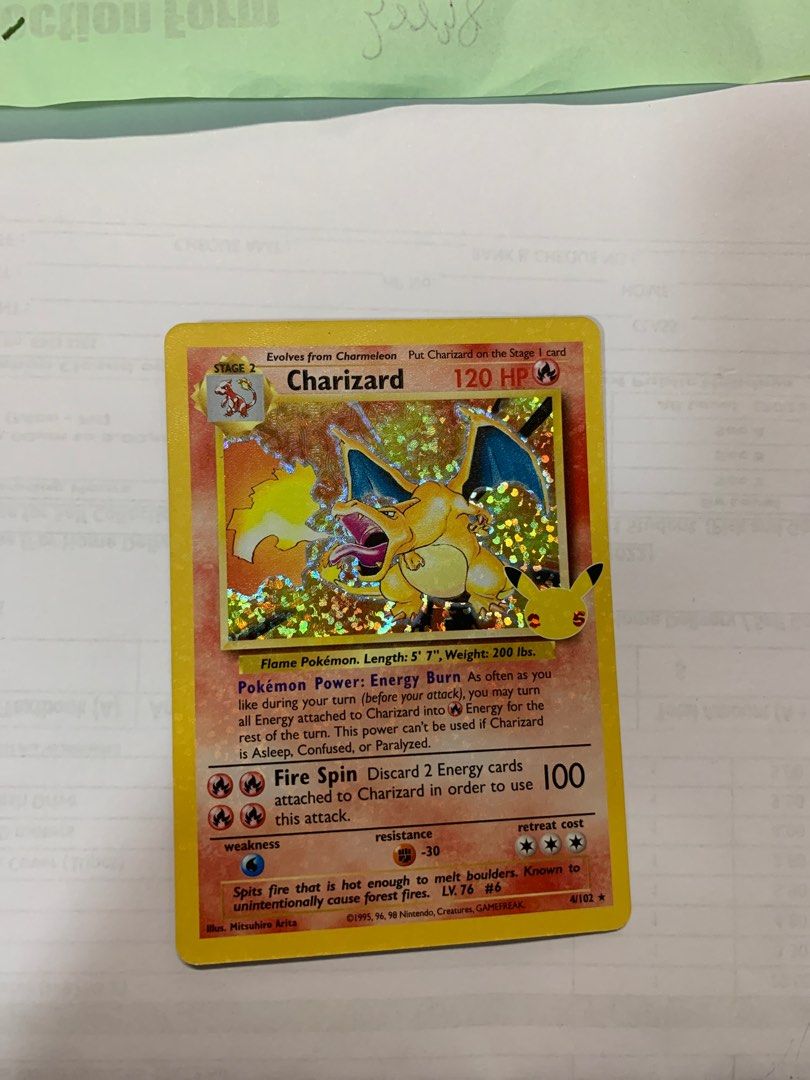 Charizard 25th Anniversary, Hobbies & Toys, Toys & Games on Carousell