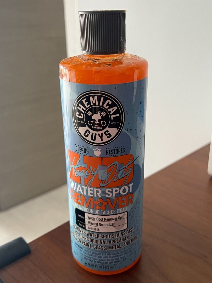 Chemical Guys Water Spot Remover, Car Accessories, Accessories on Carousell