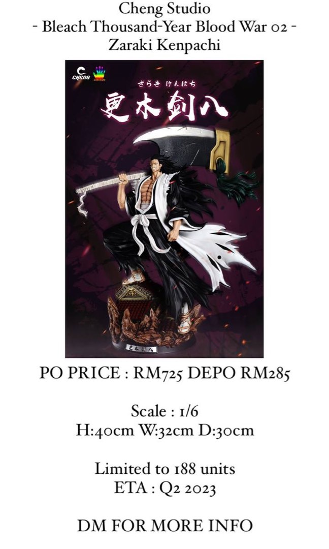 Cheng Studio - Bleach Thousand-Year Blood War 02 - Zaraki Kenpachi ...