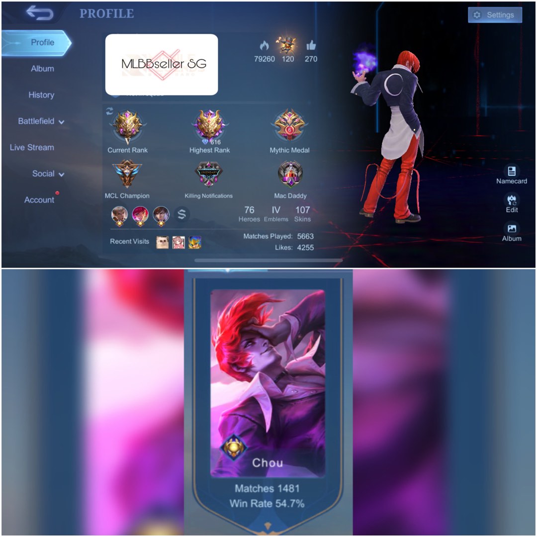 Chou KOF + Ling Starlight, Video Gaming, Gaming Accessories, Game Gift ...