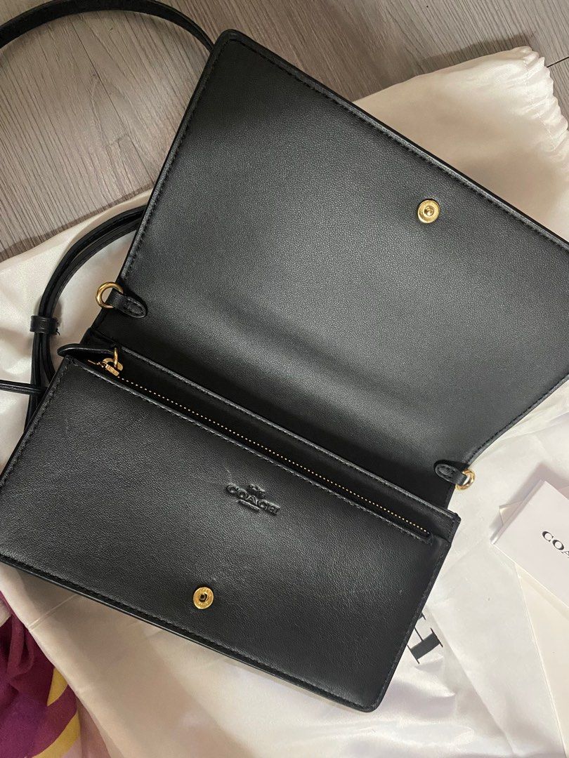 Authentic Coach Signature Anna Foldover Crossbody, Luxury, Bags ...