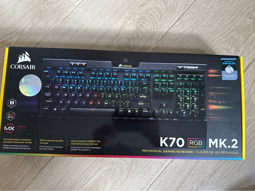 Corsair K70 MK2 RGB 機械式鍵盤, 電腦＆科技, 電腦周邊及配件, 電腦鍵盤及相關產品 - Carousell