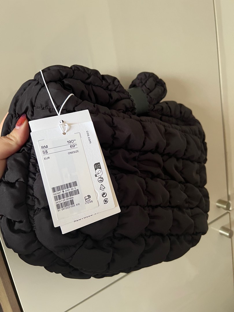 COS mini quilted bag in black, Women's Fashion, Bags & Wallets ...