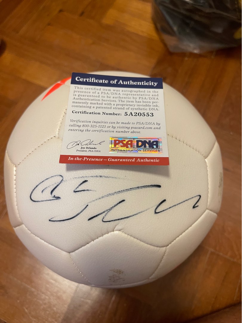 Cristiano Ronaldo signed ball PSA/DNA, Hobbies & Toys, Memorabilia ...
