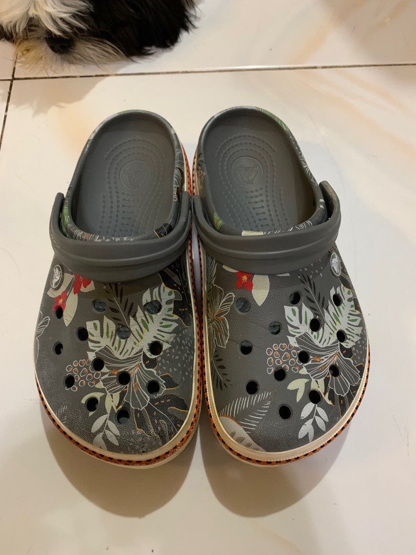 Crocs original botanical print, Women's Fashion, Footwear, Shoe inserts ...