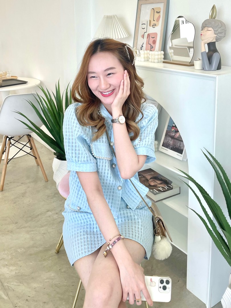 Cutie Baby blue set, Women's Fashion, Dresses & Sets, Sets or ...