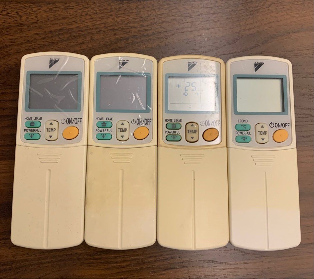 Daikin Aircon Remote Control x4, TV & Home Appliances, Air Conditioners ...