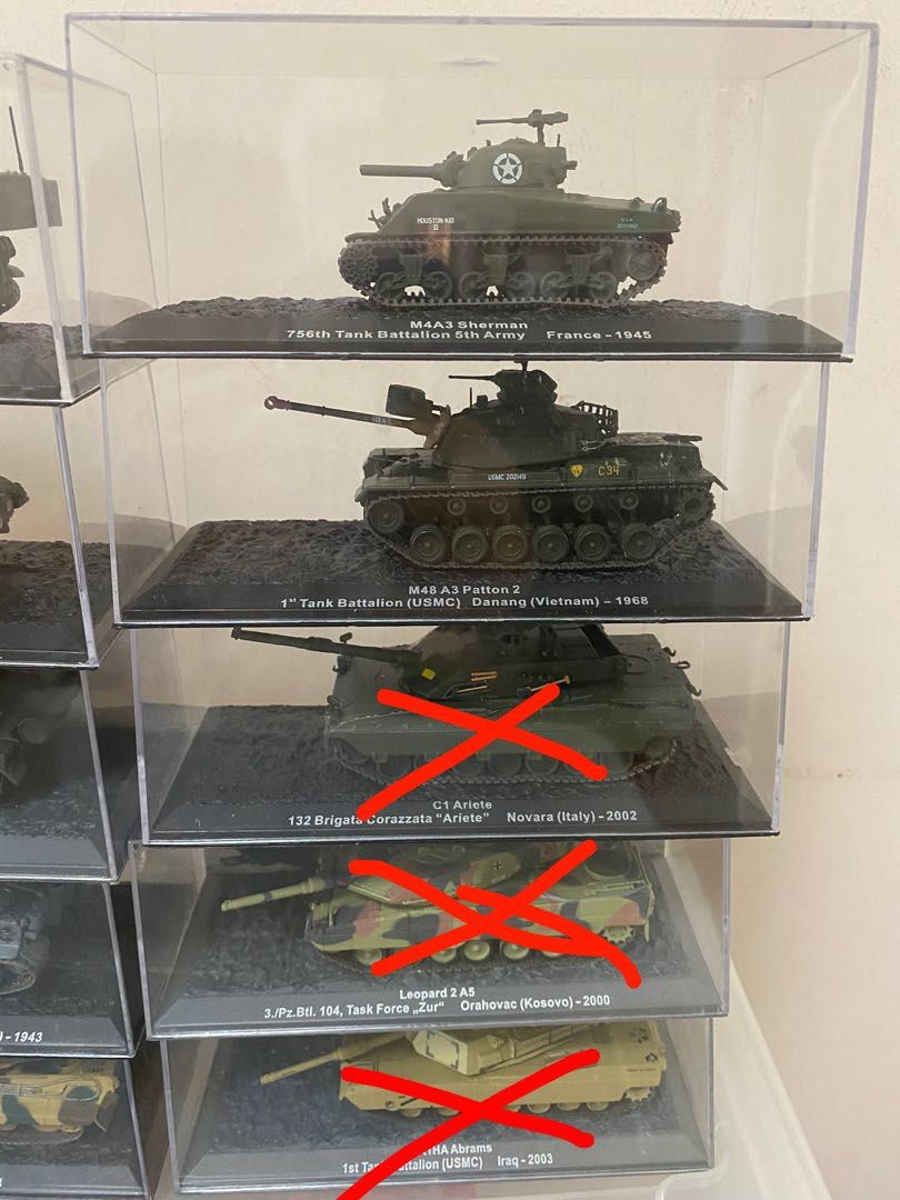 (CLEARANCE) Deagostini diecast combat battle tank collection (with most ...