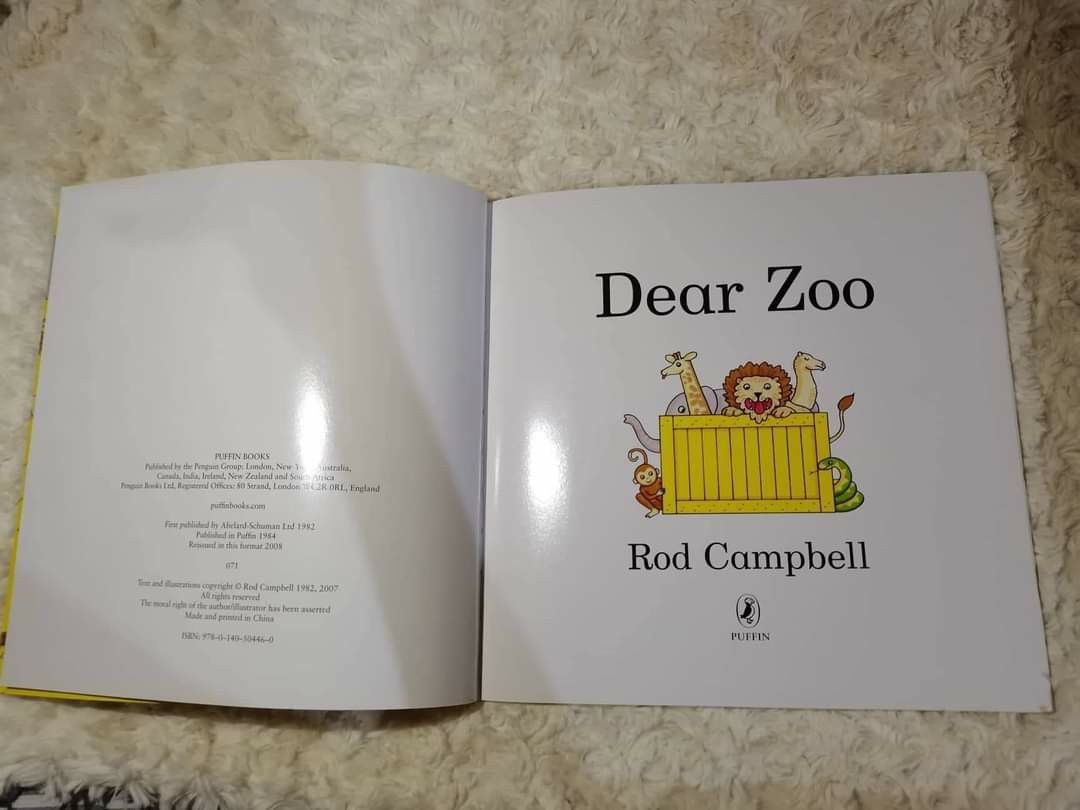 DEAR ZOO -ROD CAMPBELL, Hobbies & Toys, Books & Magazines, Children's Books on Carousell