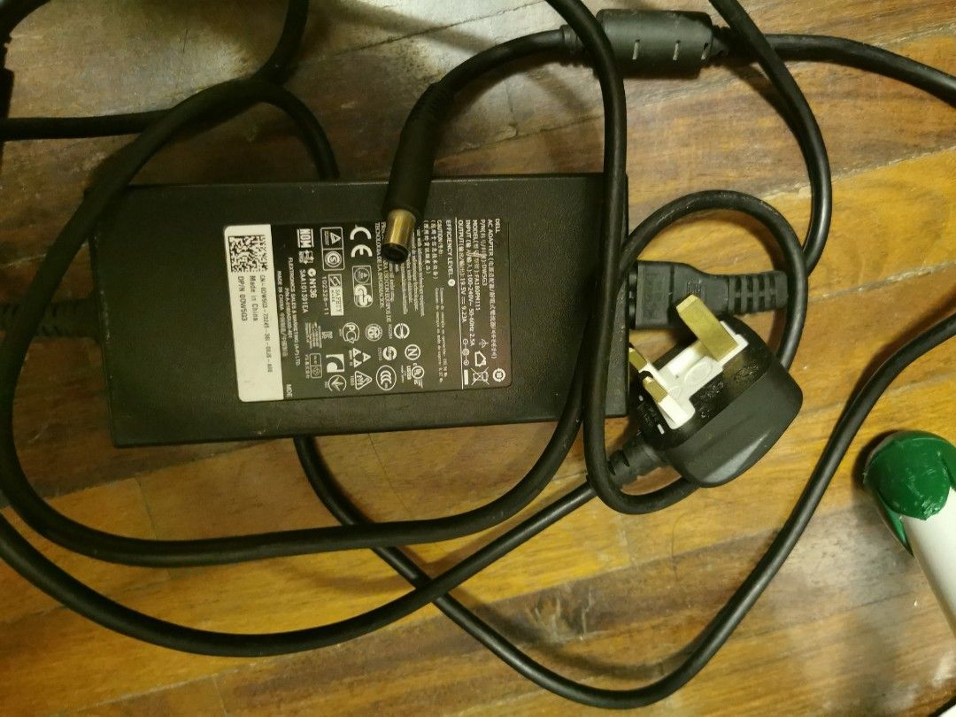 DELL original AC adapter, High capacity.180 watts, Computers & Tech ...