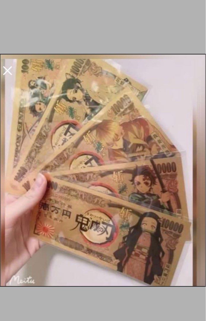 Demon slayer money foil, Hobbies & Toys, Toys & Games on Carousell