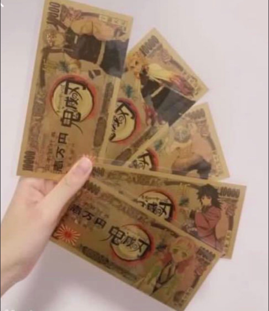 Demon slayer money foil, Hobbies & Toys, Toys & Games on Carousell