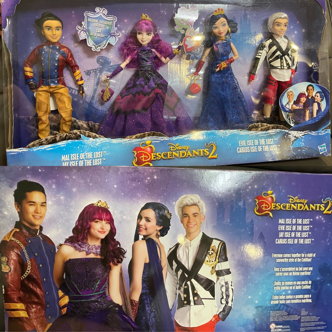 Disney Descendants Isle of the lost Mal/ Carlos/Evie/Exclusive Jay ...