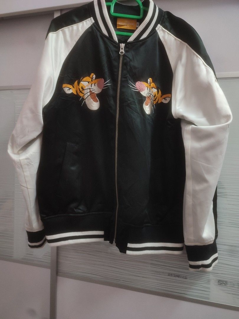DISNEY TIGGER SUKAJAN ORIGINAL WINNIE THE POOH BOMBER JACKET BLACK ...