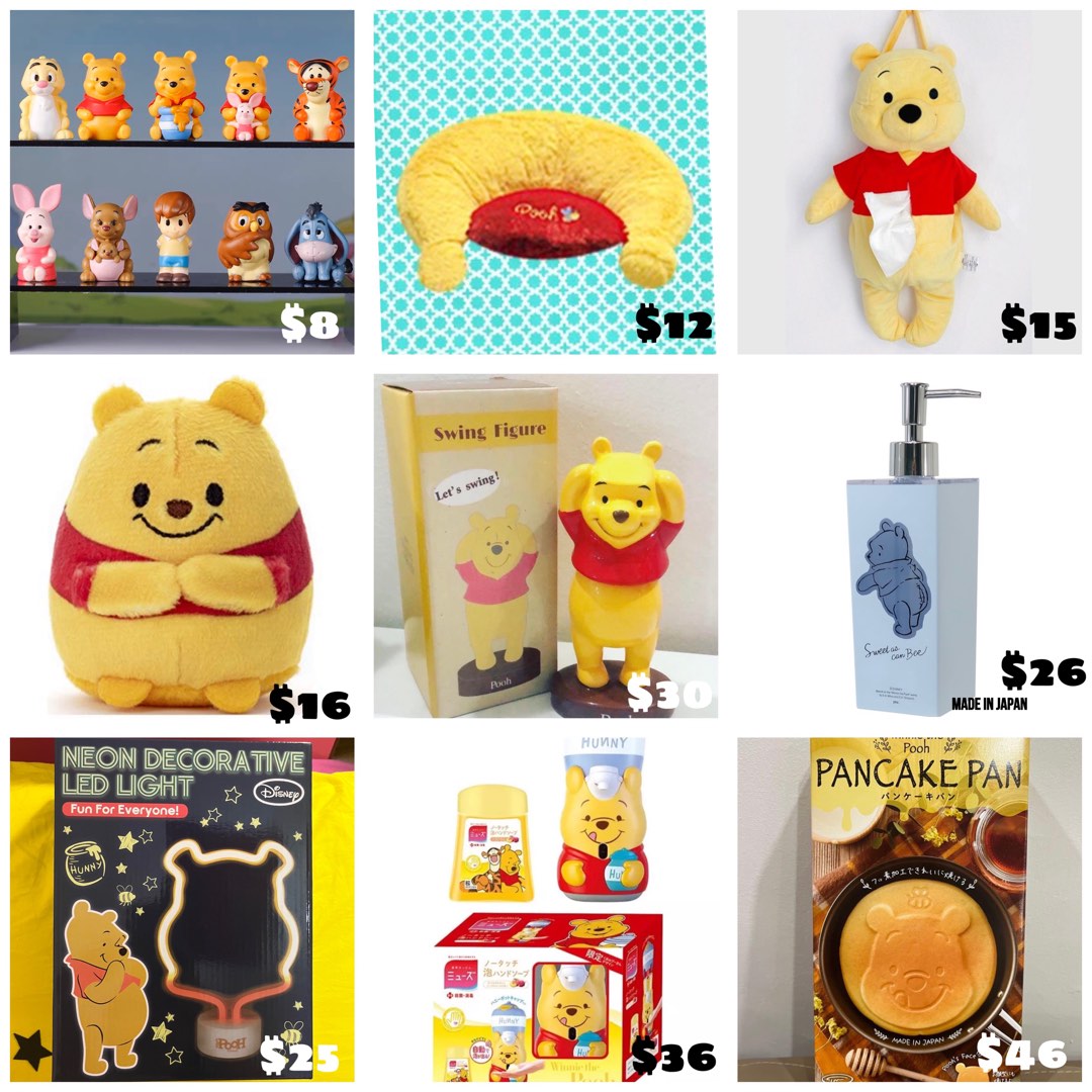 Disney Winnie the Pooh Piglet Eeyore Tigger Owl Rabbit Roo Kanga Chair ...