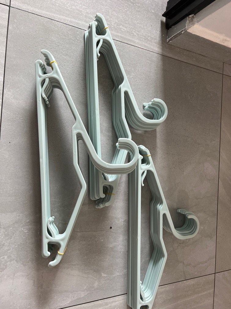 Easy collar slip in clothes hangers, Furniture & Home Living, Home ...