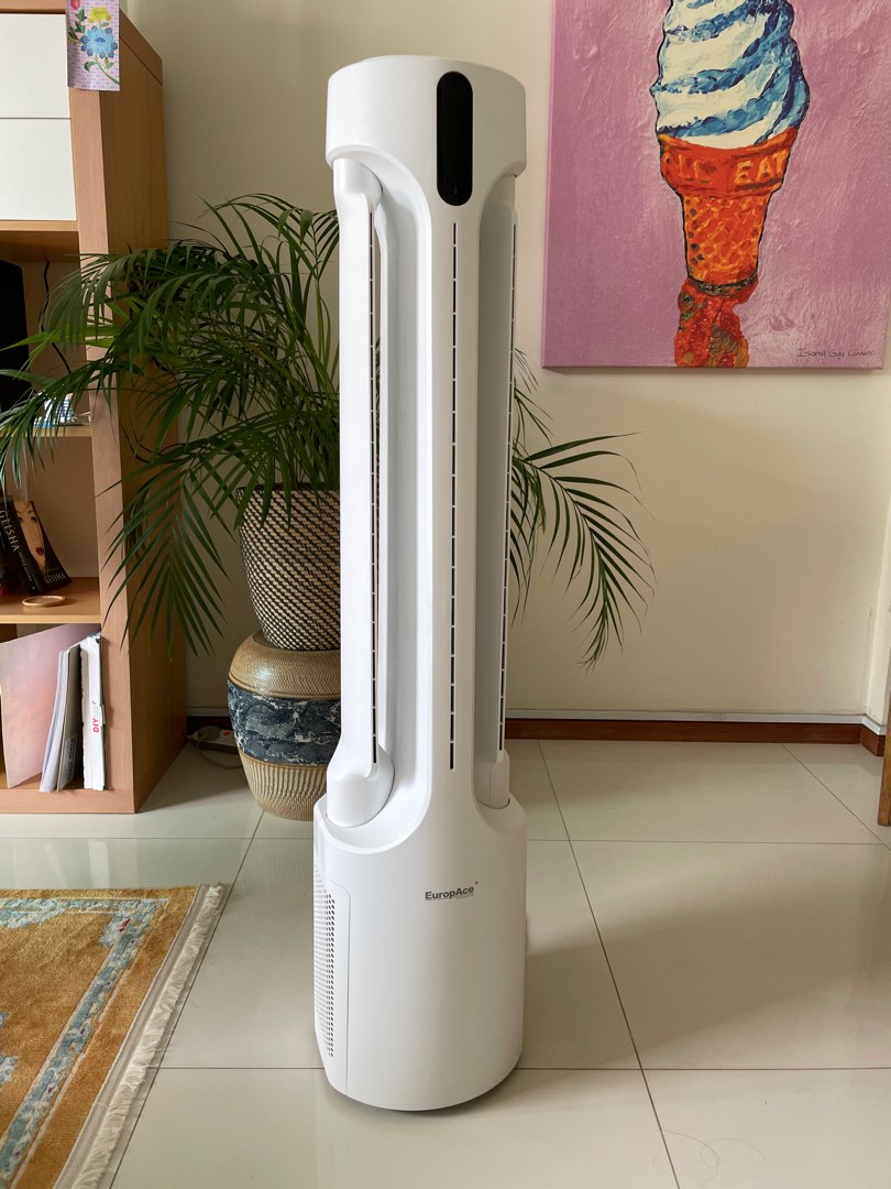 EuropAce- Dual Wings Air Purifying Bladeless Fan, Furniture & Home ...