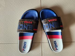 Fendi slider, Men's Fashion, Footwear, Flipflops and Slides on Carousell