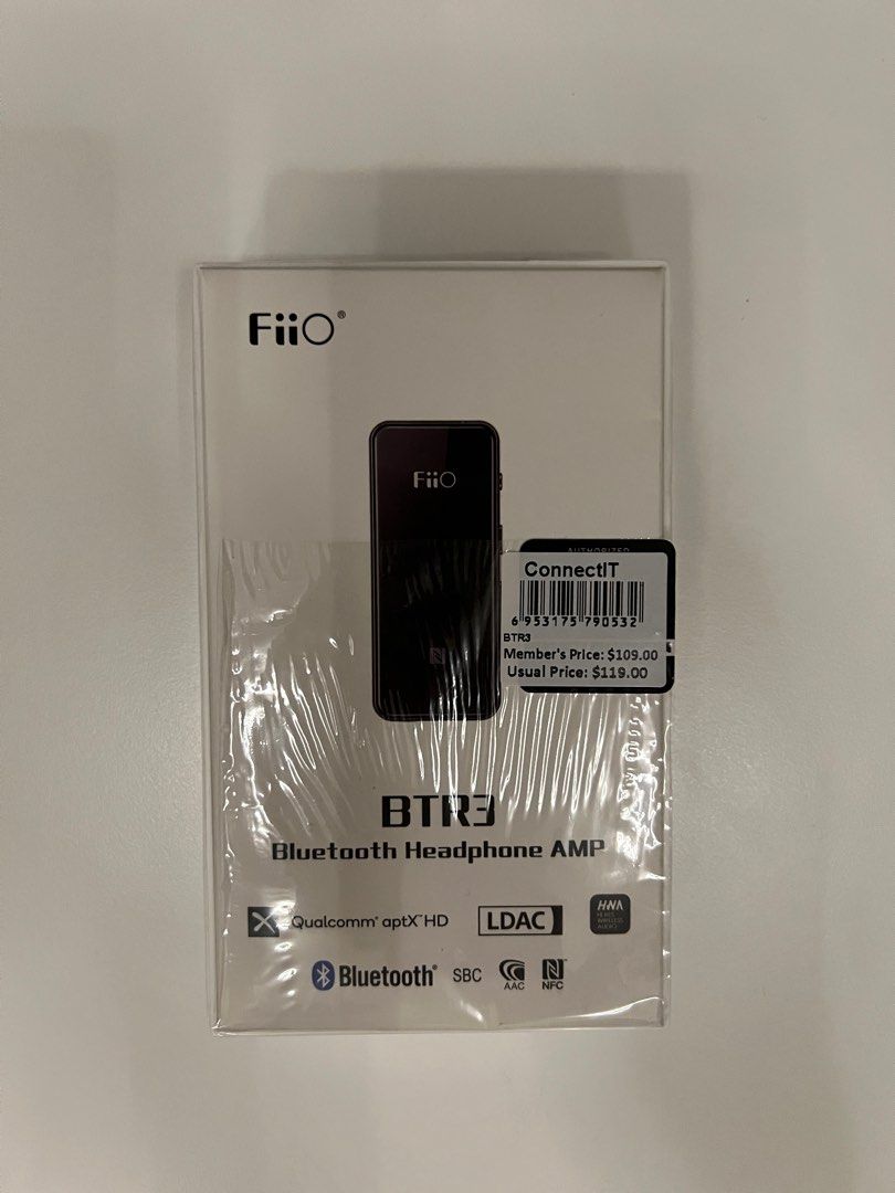 FiiO BTR3 Portable High-Fidelity Bluetooth Amplifier, Type-C, Black ...