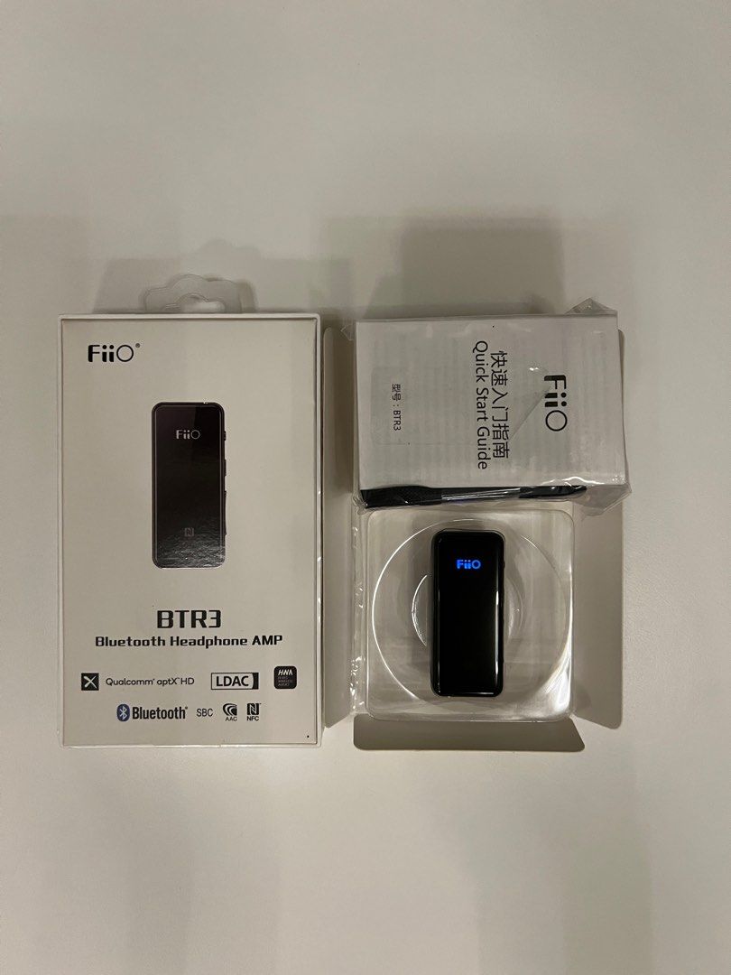 FiiO BTR3 Portable High-Fidelity Bluetooth Amplifier, Type-C, Black ...