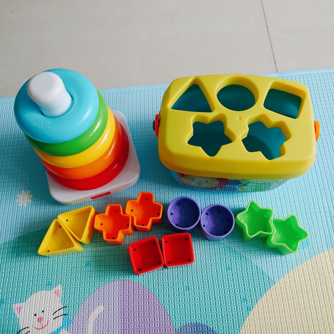 [Very New] Fisher Price Baby's First Blocks (Plant-based) & Rock-A ...