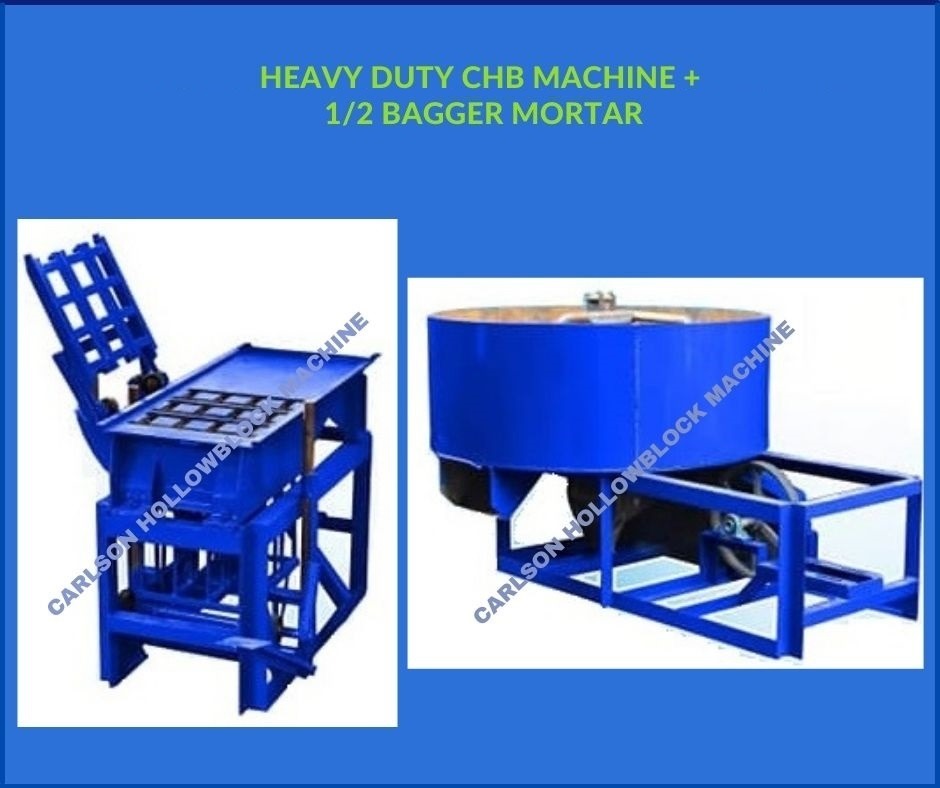 Hollow Blocks Machine|Half Bagger Mortar Mixer #hollowblockbusiness ...
