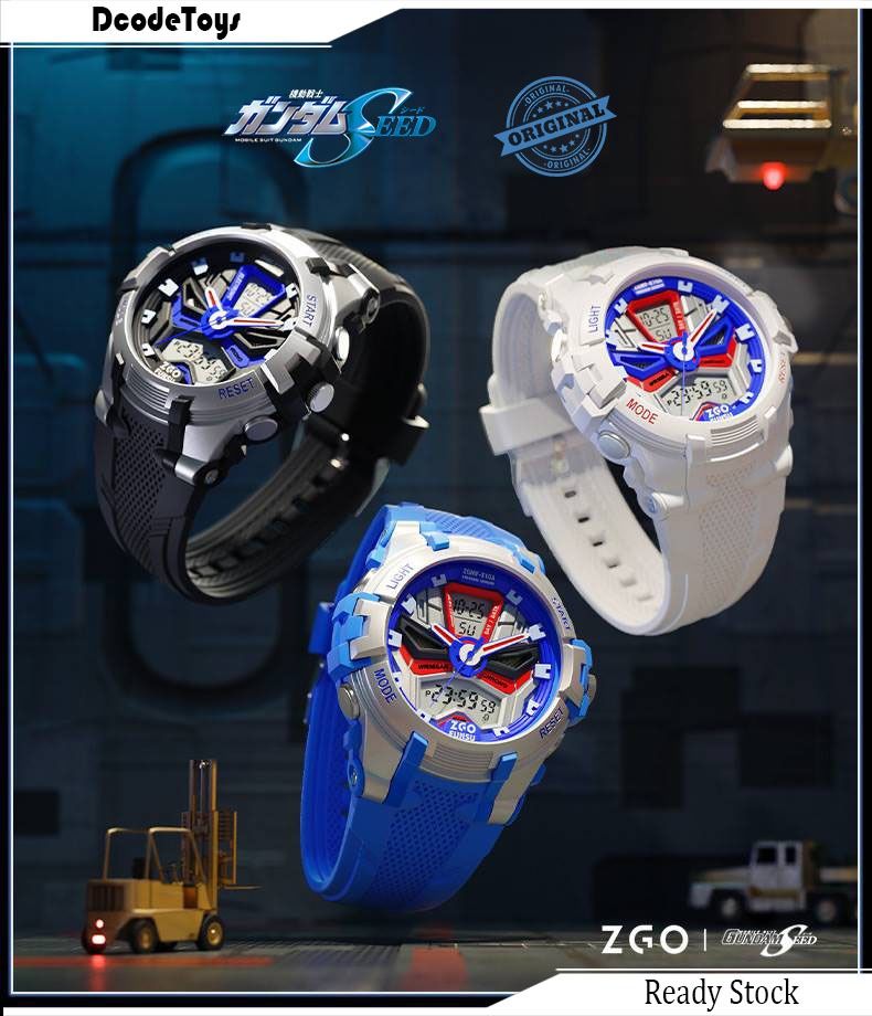 Freedom Gundam Seed Original Genuine ZGO Sports Watch Unisex Collection ...