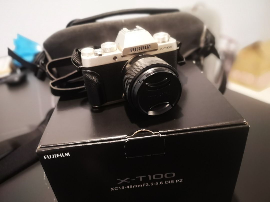 FUJIFILM X-T100 Mirrorless Digital Camera with 15-45mm Lens ...