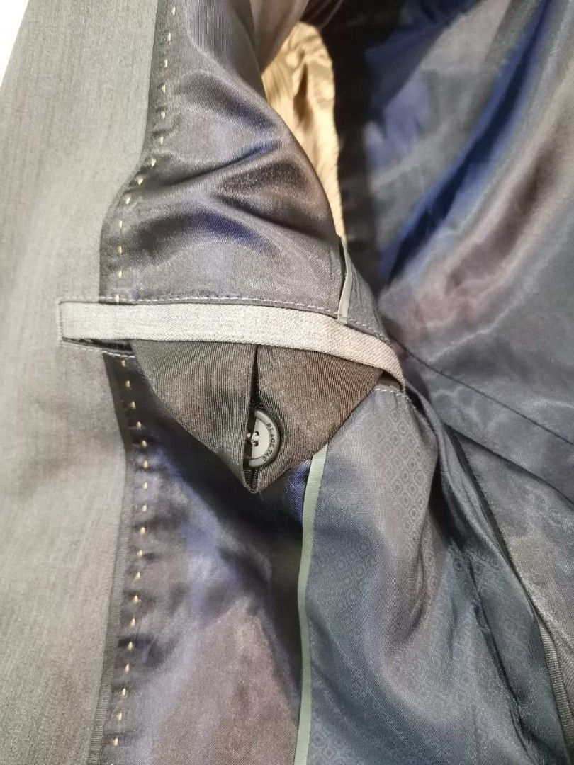 Full set blazer & trouser Zara Man black tag Grey, Men's Fashion, Coats ...