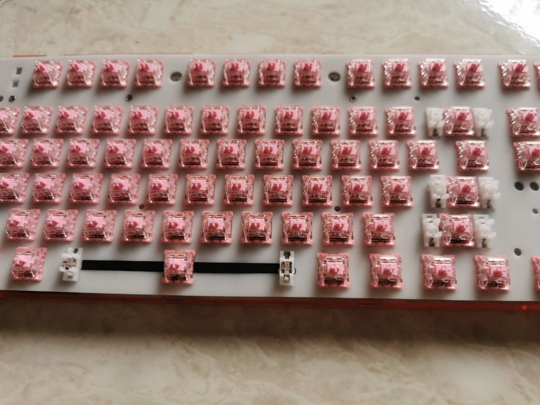 Fully Modded MK870 TKL Custom Mechanical Keyboard Sakura Pink ...