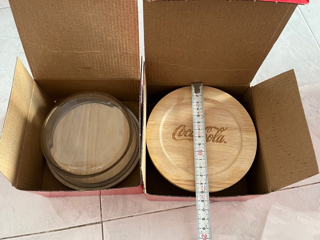 Glass container Coca Cola, Furniture & Home Living, Kitchenware ...