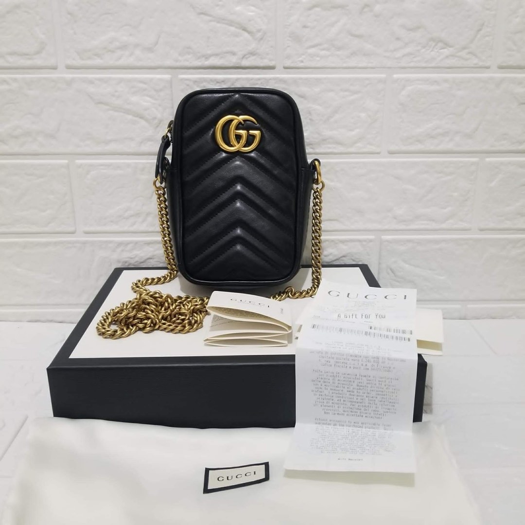 GUCCI PHONE HOLDER, Luxury, Bags & Wallets on Carousell