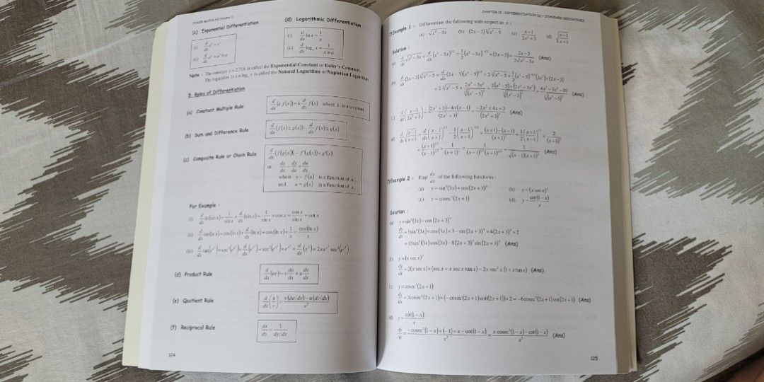H2 Math JC book [with notes and examples], Hobbies & Toys, Stationery ...