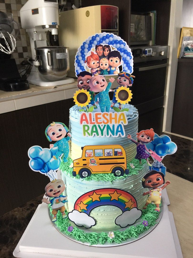 Halal Customised Birthday Cake ( 2 Tier cake), Food & Drinks, Homemade ...