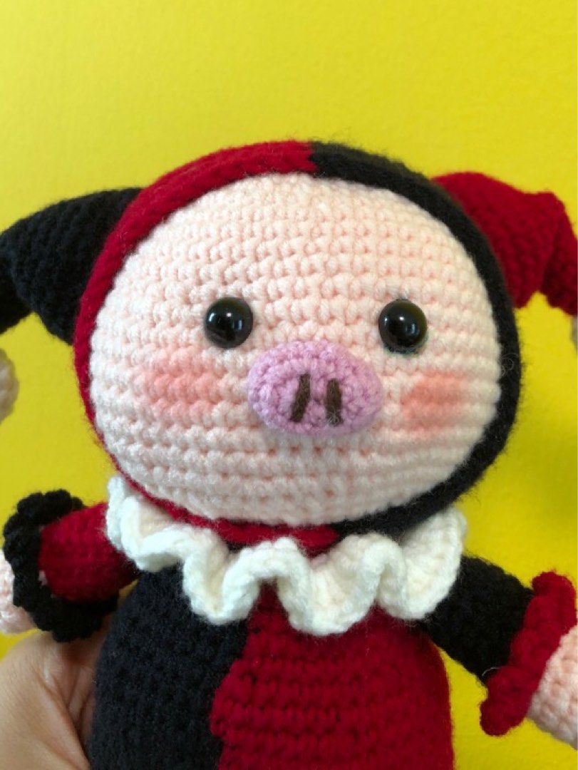 [CLEARANCE] Harley Quinn Piggy crochet plushie amigurumi Christmas gift ...