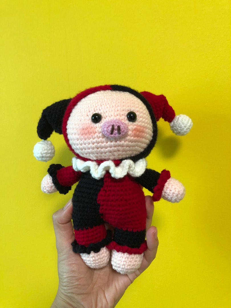 [CLEARANCE] Harley Quinn Piggy crochet plushie amigurumi Christmas gift ...