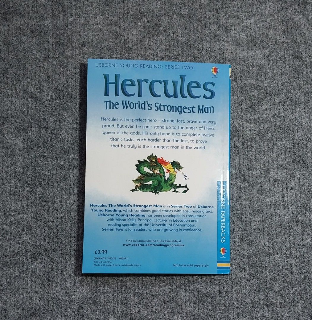 HERCULES, THE WORLD'S STRONGEST MAN: Usborne, Hobbies & Toys, Books ...