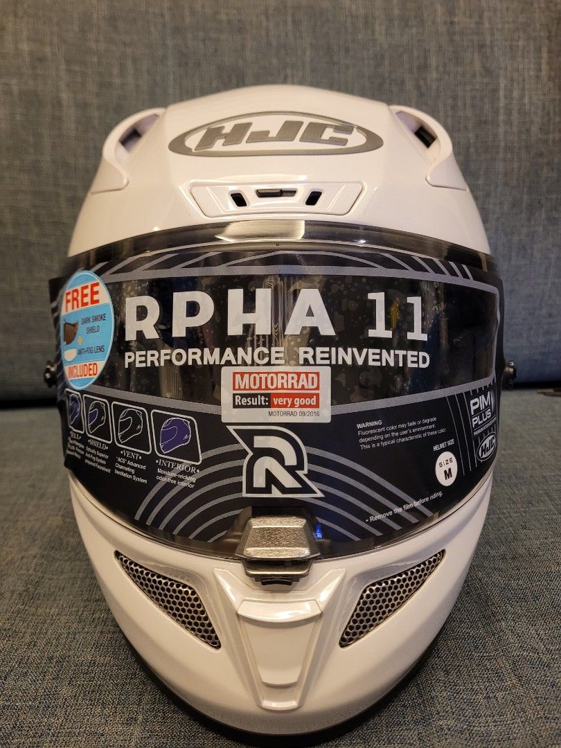 HJC RPHA 11 PEARL WHITE MEDIUM on Carousell