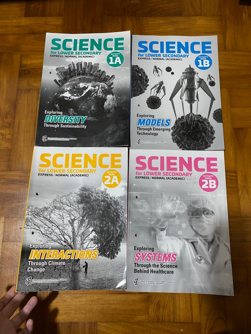 science for lower secondary activity book 1A, 1B, 2A, 2B, Hobbies ...