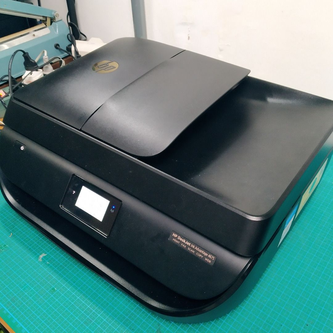 HP Deskjet Ink Advantage 4675 All-in-One Fax Printer #Tinta sdh kosong ...