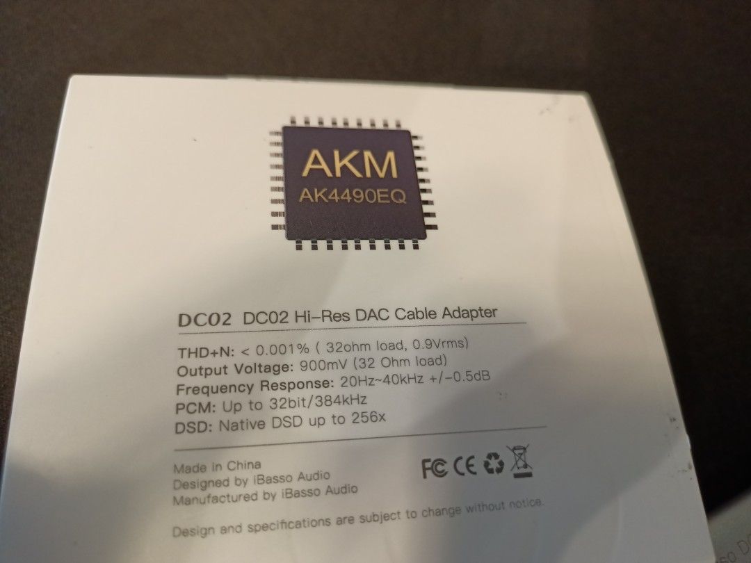 Ibasso Dc02 AK4490EQ DAC, Audio, Portable Audio Accessories on Carousell