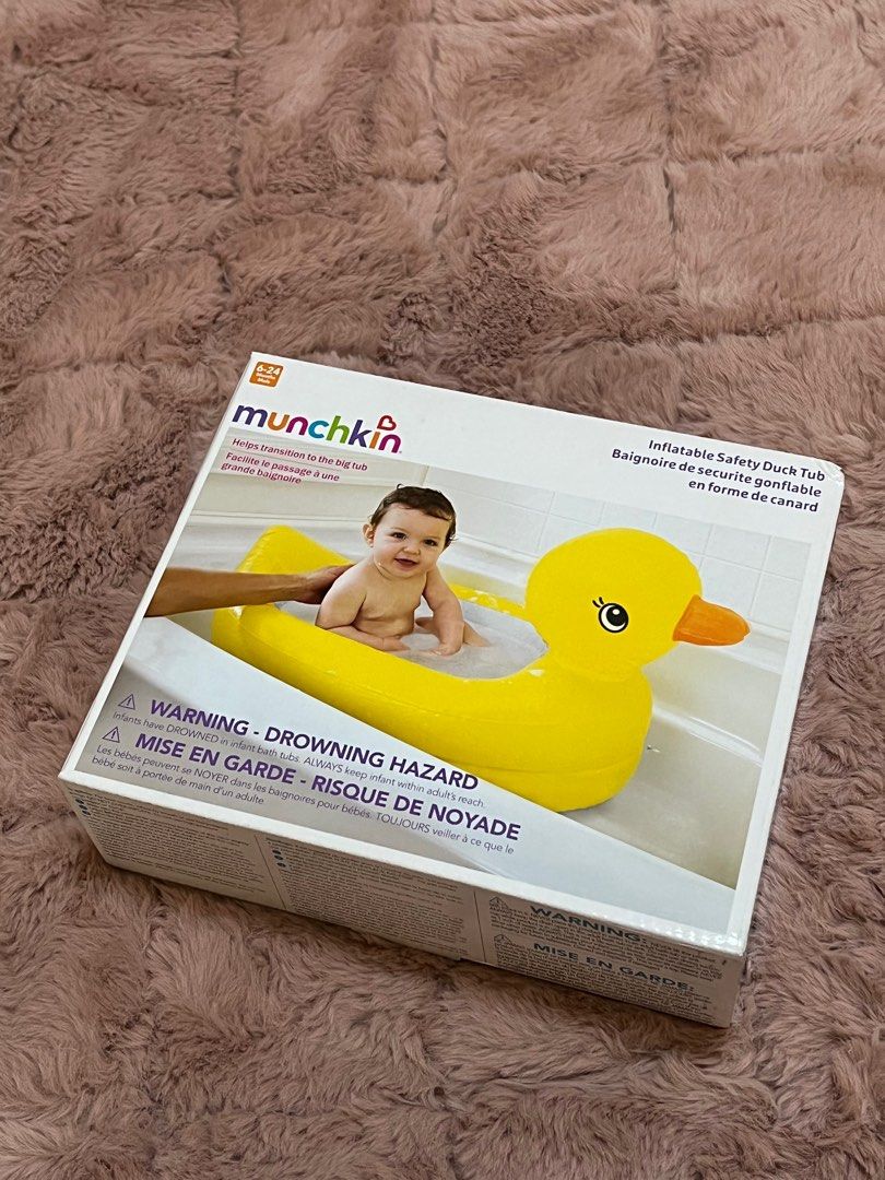 INFLATABLE SAFETY DUCK TUB, Babies & Kids, Bathing & Changing, Bathtub ...