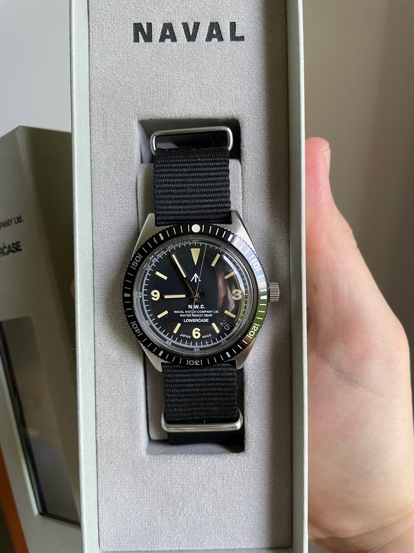 Japan Naval Watch Company Lowercase Diver Watch Japan, Men's Fashion ...