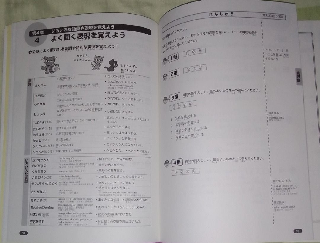 Japanese JLPT N1 Textbook - Grammar, Listening Comprehension, Reading ...