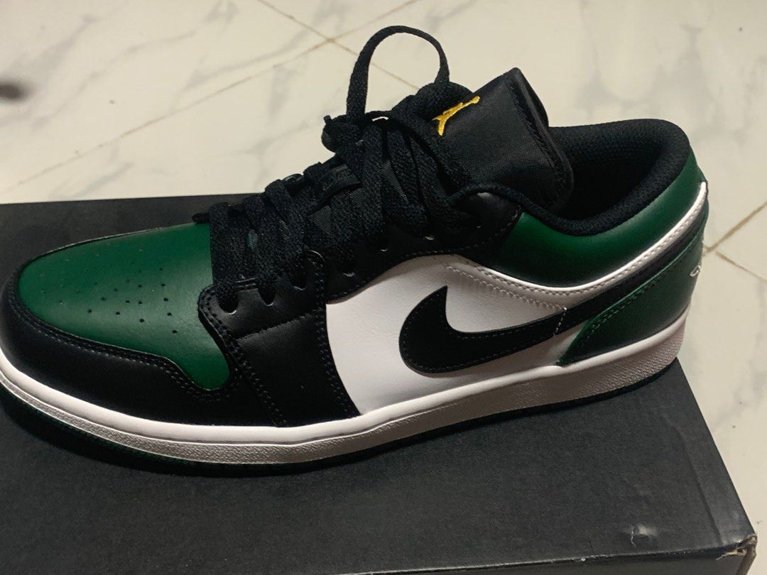 Jordan 1 Low Green toe, Men's Fashion, Footwear, Sneakers on Carousell