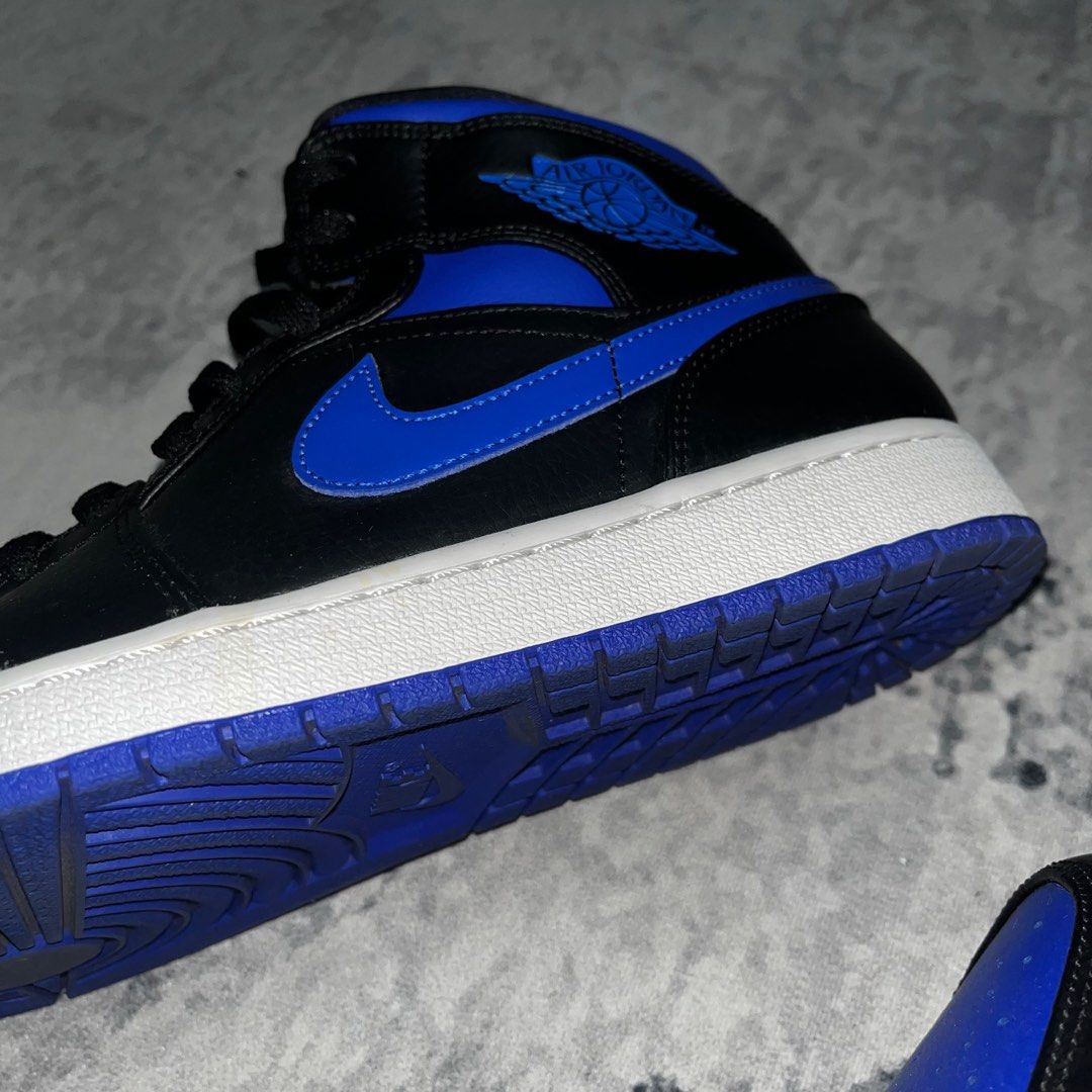 Jordan 1 Mid Royal Blue, Men's Fashion, Footwear, Sneakers on Carousell