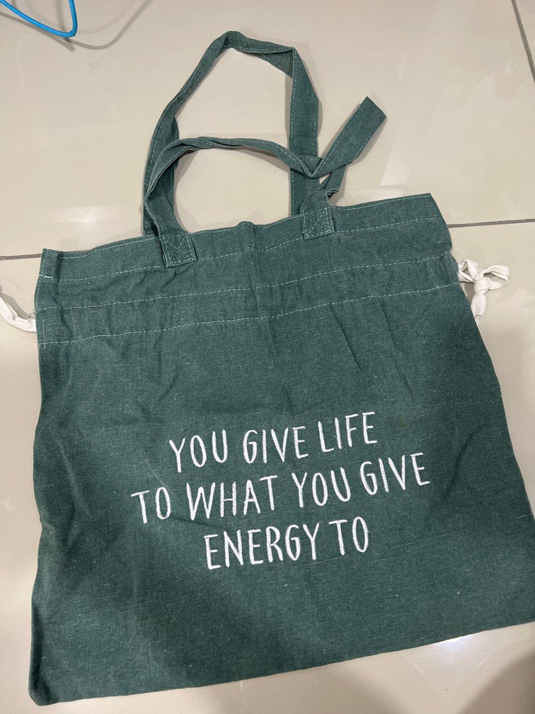 Kaison green totebag, Women's Fashion, Bags & Wallets, Tote Bags on ...