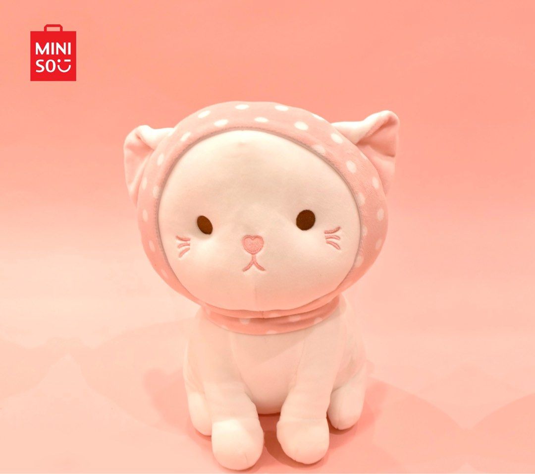 Kitten Cat Plush Toy by Miniso, Hobbies & Toys, Toys & Games on Carousell